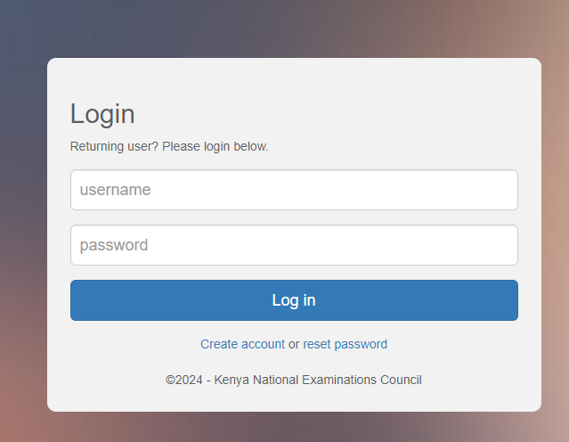 KNEC Examiners Portal: Login and Registration | shika.co.ke